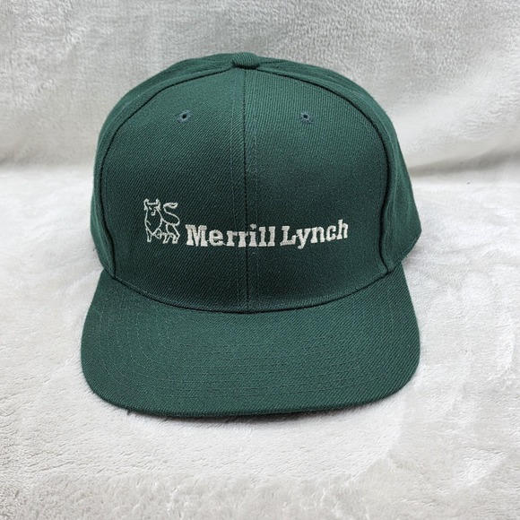 Head To Toe | Accessories | Vintage Merrill Lynch Hat Cap Mens Green ...